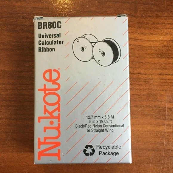 Nukote | Office | Nukote Br8c Universal Calculator Ribbon Blackr | Poshmark